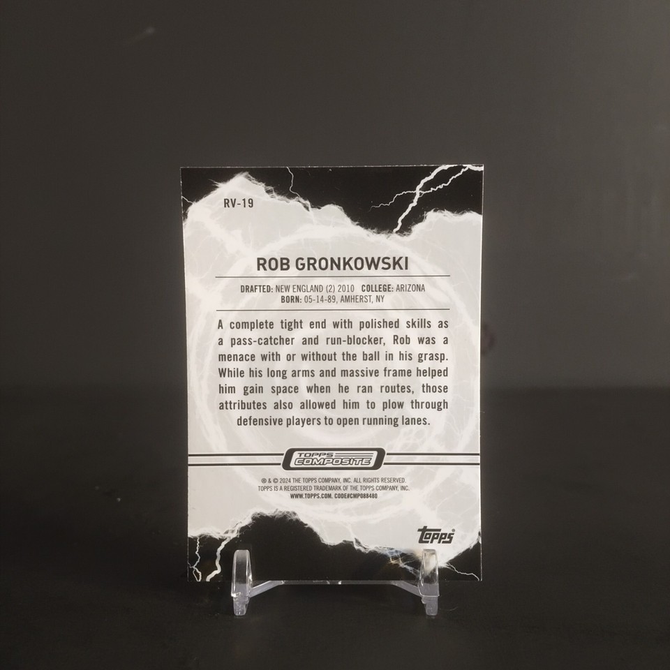 2023 Topps Composite Rob Gronkowski Resurgence Voltaic #RV-19 Patriots ...