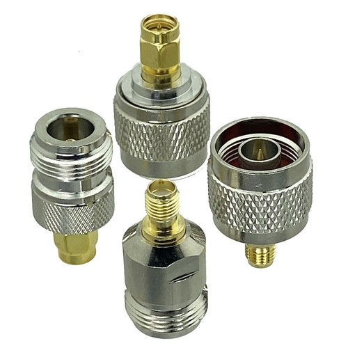 Adapter N to SMA Male Plug & Female Jack Connector RF Coaxial Terminals ...