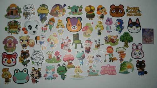 Lot of 50 Animal Crossing Nook STICKERS Laptop Water Flask Skateboard ...