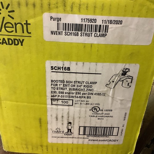 Invent/Caddy SCH16B 1” EMT or 3/4” Rigid Steel Clamp(lot Of 5) New | eBay