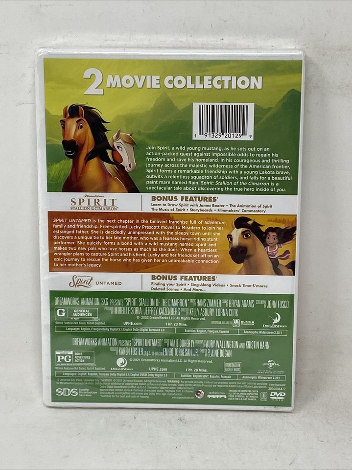 Spirit 2-Movie Collection (Spirit/Spirit: Untamed) (DVD) BRAND NEW FREE ...