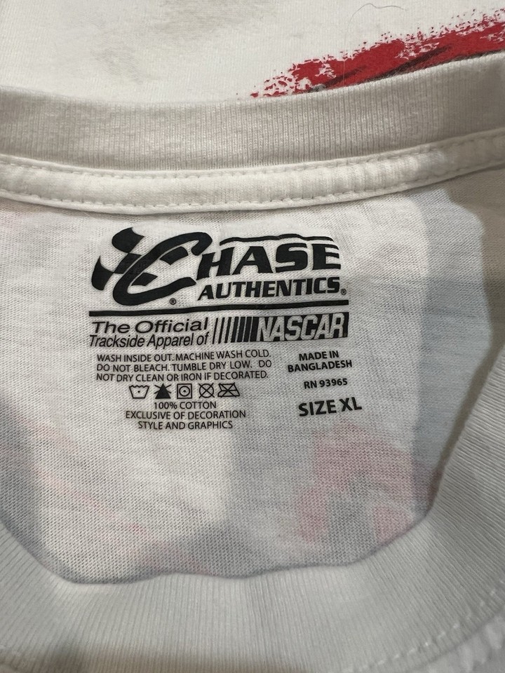 Chase Authentics Mens XL White Nascar Kevin Harvick Freaky Fast Race ...