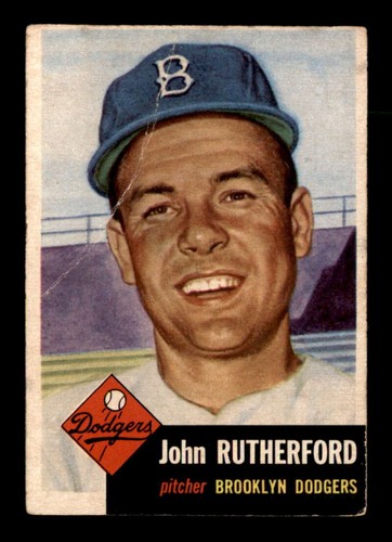 1953 Topps #137 John Rutherford DP G/VG X2929070 | eBay