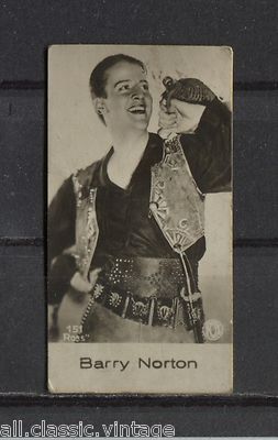 Barry Norton Vintage Movie Film Star Trading Photo Card 1930's Ross ...