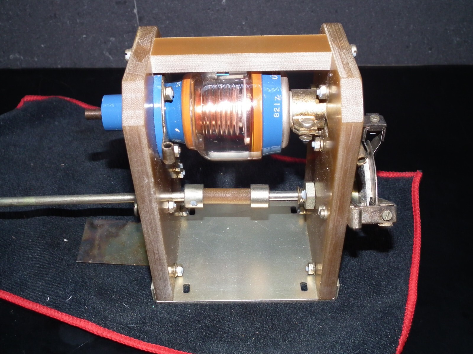 Jennings variable capacitor UCSL-500-5S 5-500pF 5000V NOS with mount ...