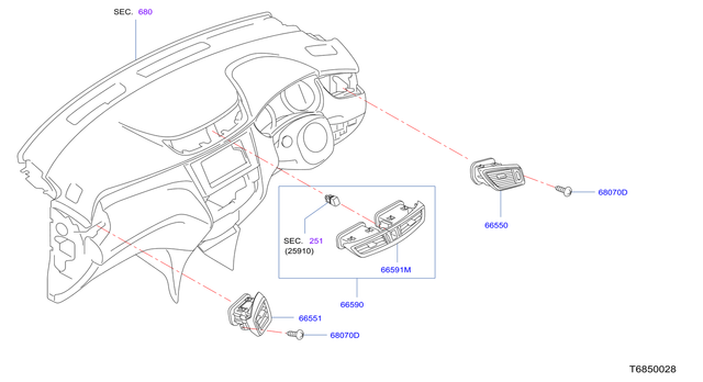 687514CL0A Genuine Nissan Ventilator ASSY 68751-4cl0a for sale online ...