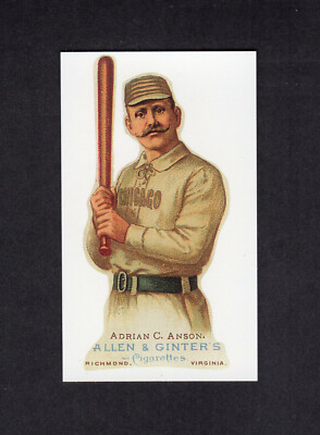ADRIAN CAP ANSON, White Stockings (Cubs) | 1888 Allen & Ginter N28 CCC ...