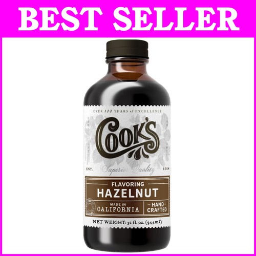 Pure Hazelnut Flavor Extract - 32oz, Gluten-Free & Vegan for Baking ...