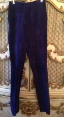CJ Todd Blue Suede Pants SZ 11/12 | eBay