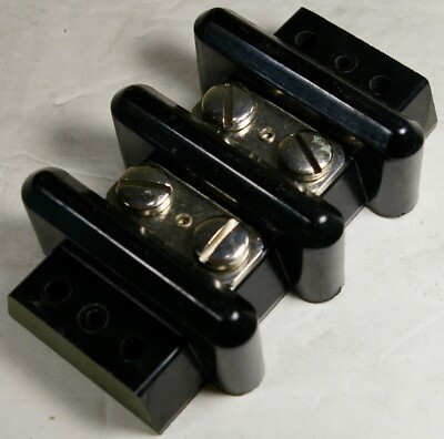 TRW CINCH 2-152 2-Position Terminal Strip 70 Amp #6 Wire 1/4-28 Screw ...