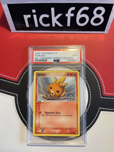 2005 POKEMON EX EMERALD 68 TORCHIC WIZARD WORLD CHICAGO PSA 9 | eBay