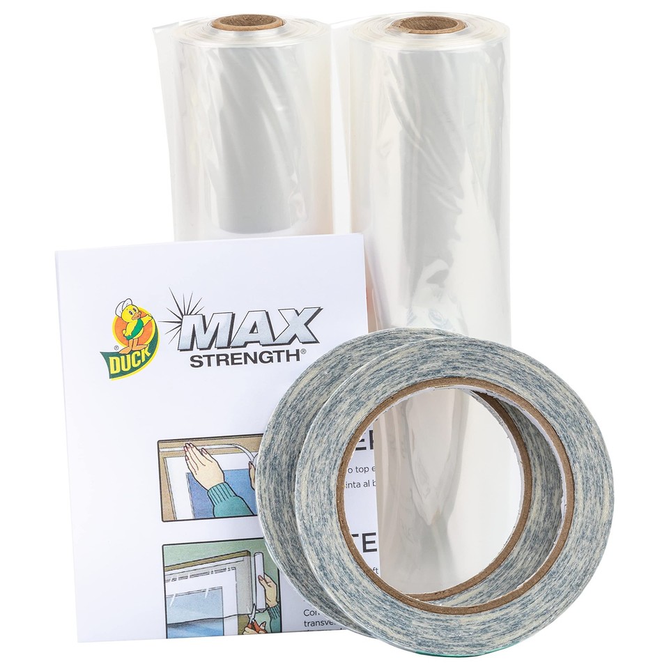 Duck MAX Strength Window Insulation Kit, Winter Window Seal Kit Fits up ...