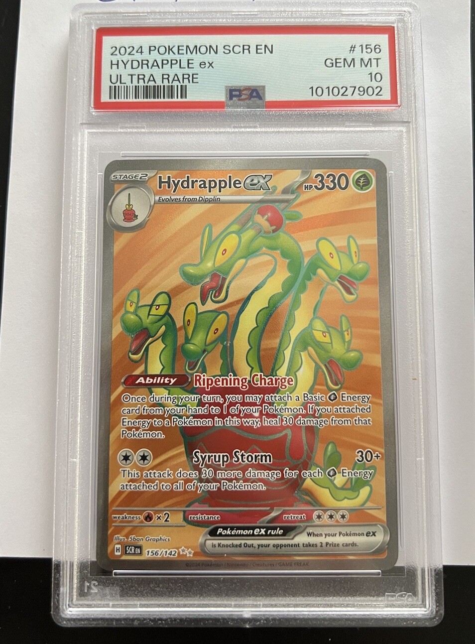 Hydrapple ex 2024 Scarlet & Violet: Stellar Crown #156/142 Ultra Rare ...