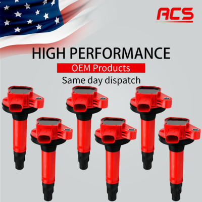 6PCS High Energy Ignition Coil For Ford F-150 Transit Lincoln MKS MKT 3 ...