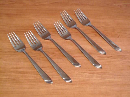 National Stainless Co. POISE Dinner Forks ~ Mid Century Modern ~ Six | eBay