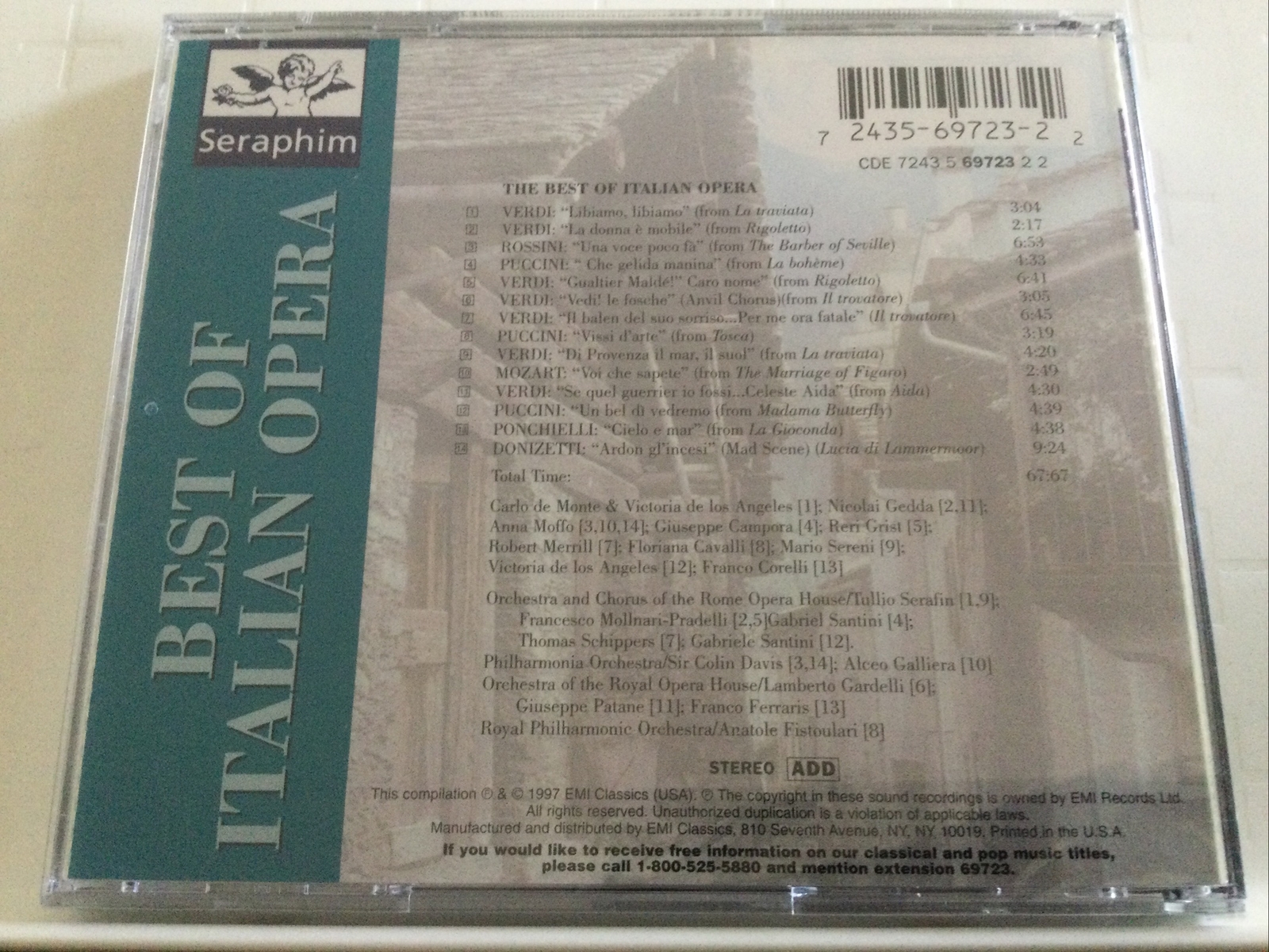 Best of Italian Opera by Various (CD, 1997) for sale online | eBay