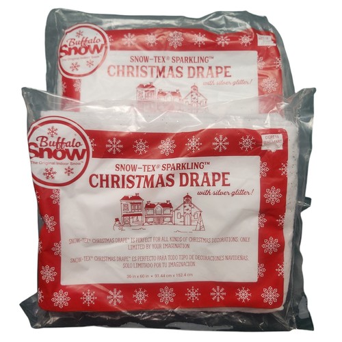 Buffalo Snow Original Indoor Snow Decorative Material Christmas Drape ...