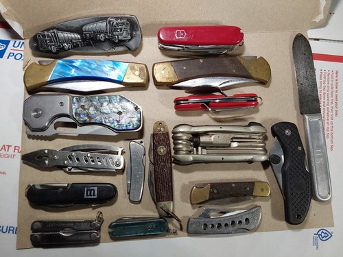 Assortment of 17 vintage pocket knives Lot | eBay