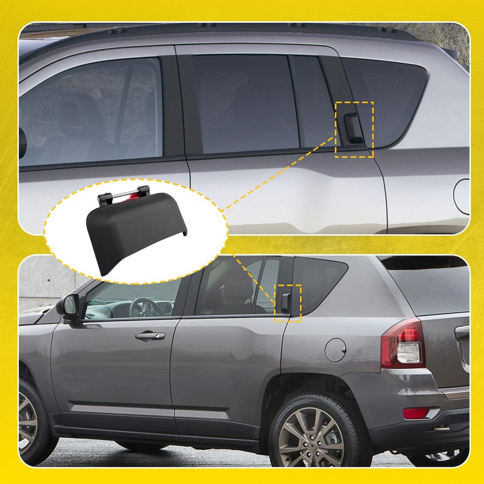 Fit For 2007-2016 Jeep Compass Left Driver Side Outside Rear Black Door ...