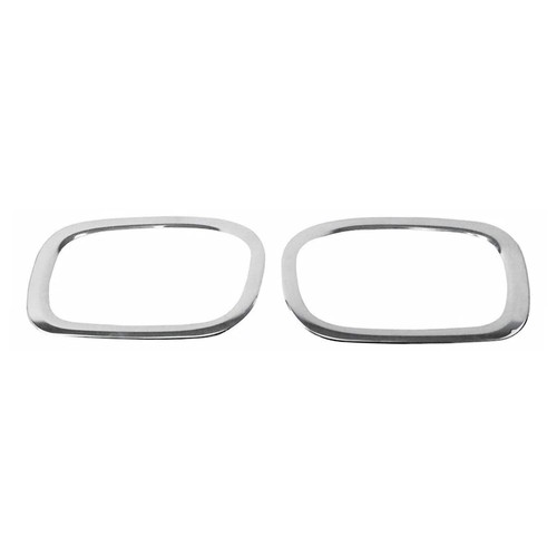 2019-2024 Jeep Renegade Rear Reflector Lamp Rim Frame Silver Steel 2 Pcs | eBay