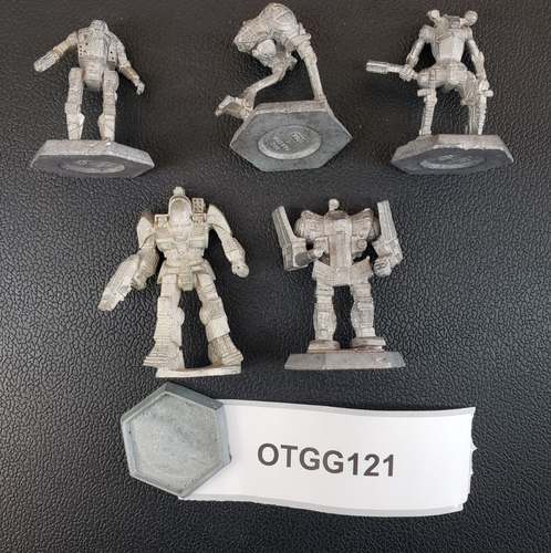 5 Ral Partha Battletech Hatchetman Unseen Awesome Zeus Raven Vtg Metal ...