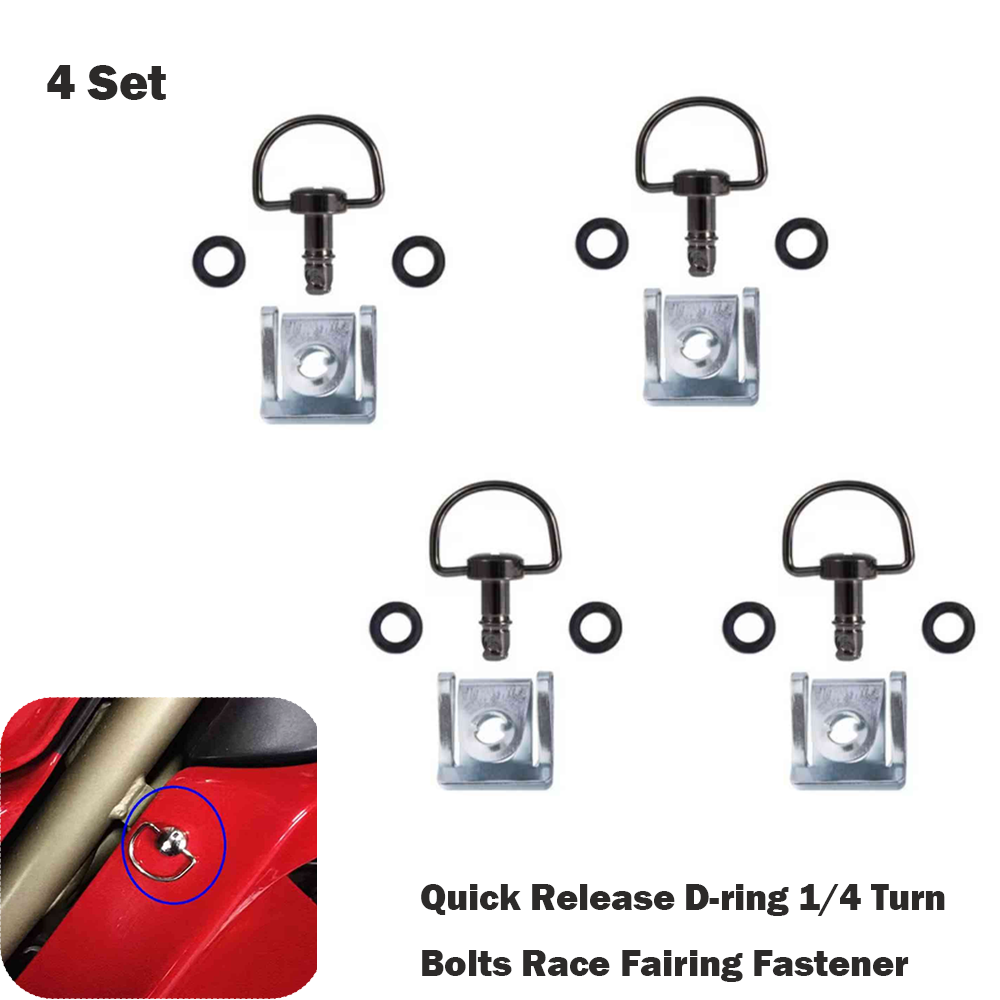 Universal Race Fasteners Quick Release 1/4 Turn Fairing 17mm D-Ring ...