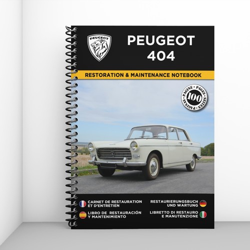 PEUGEOT 404 : RESTORATION & MAINTENANCE NOTEBOOK : FREE SHIPPING ...