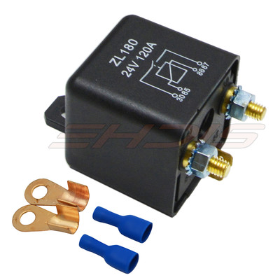 Automotive 24V 120A SPST Relay Heavy Duty Starter Relay Split Battery ...