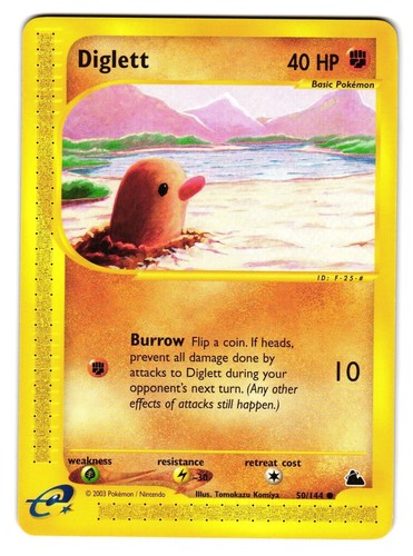Diglett 50/144 e-Series Skyridge 2003 Light Play LP | eBay