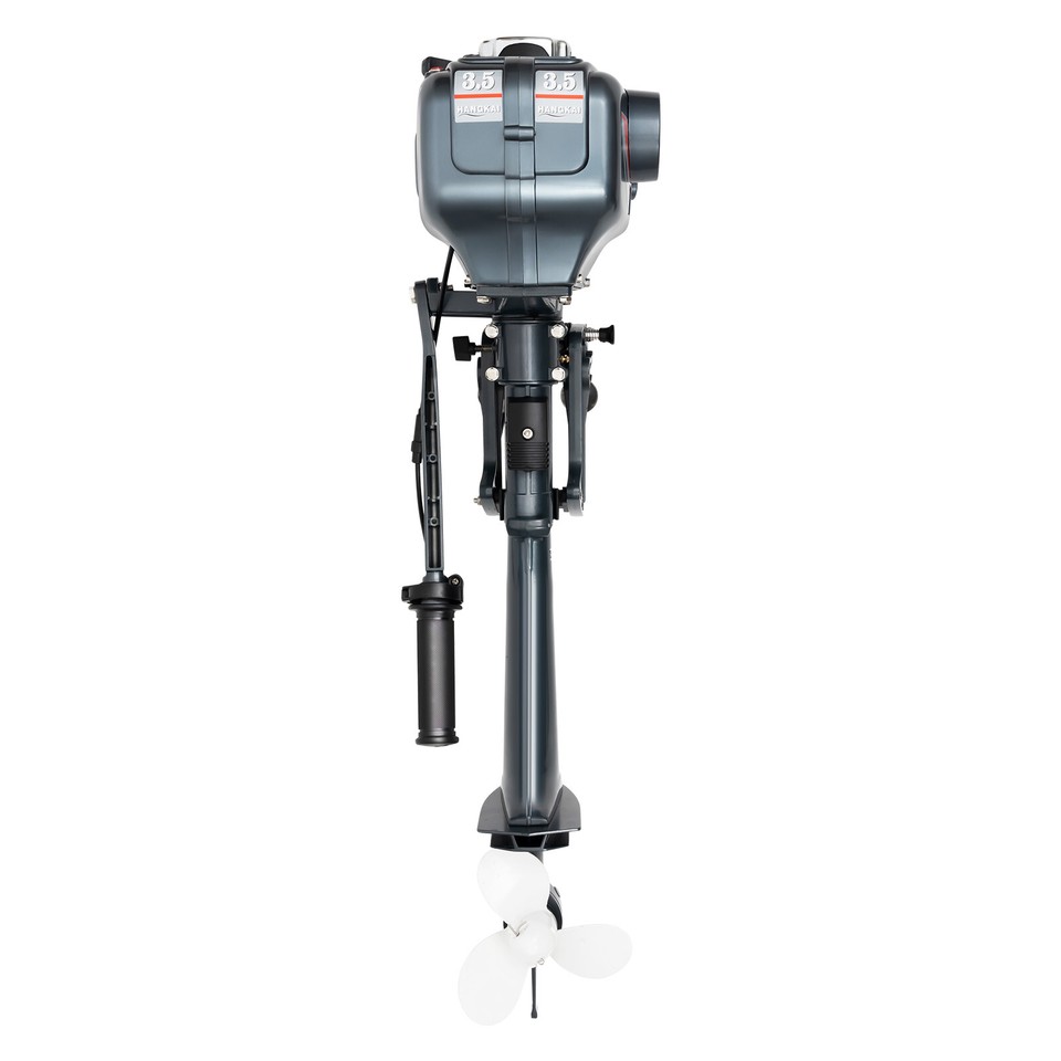HANGKAI 2 Stroke 3.5HP Outboard Motor Air/Water Cooling Fishing Boat ...