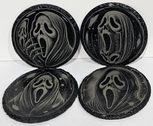 Slate Coaster Set of 4 - Ghostface Scream | eBay