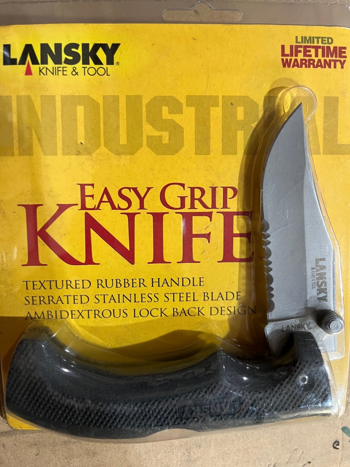 LANSKY INDUSTRIAL EASY GRIP KNIFE WITH CASE LKN030 | eBay