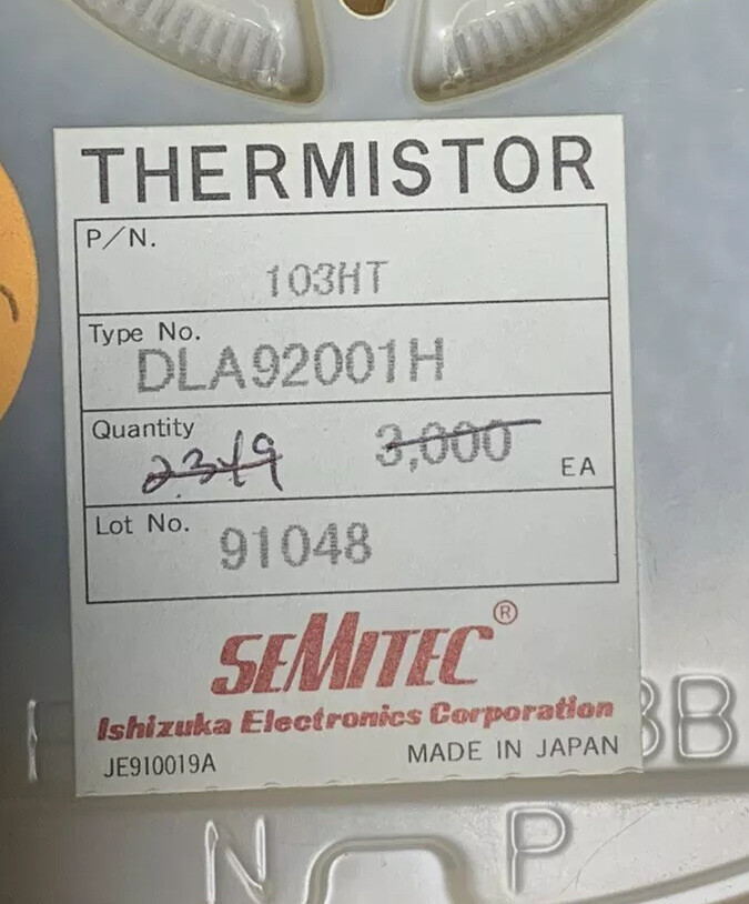 SEMITEC 103HT Thermistor 10kohm 2% (10pcs = 1 lot) | eBay