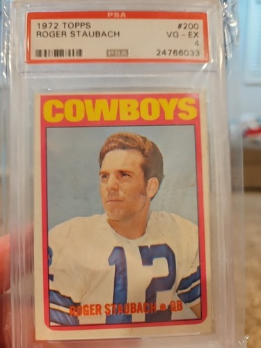 1972 Topps Football #200 Roger Staubach RC Rookie VG-EX PSA 4 | eBay
