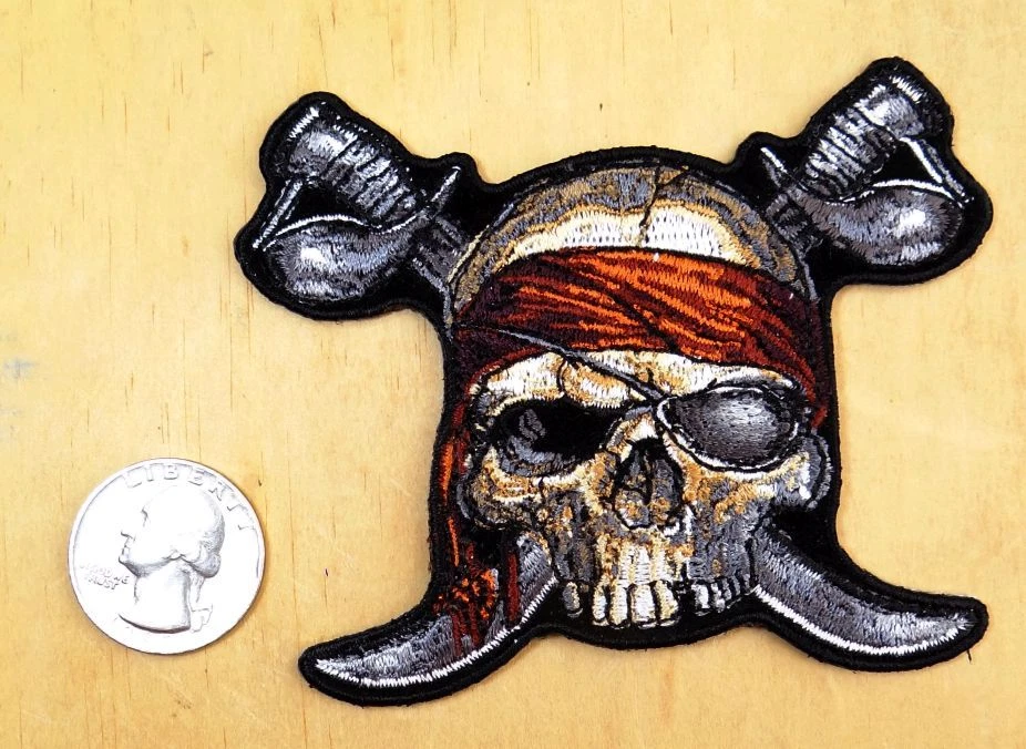 Skull And Cross Swords Patch