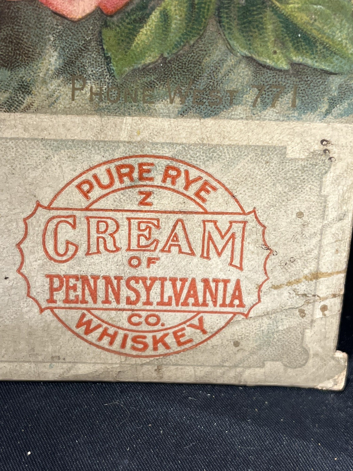 Antique Chas Zahn Chicago Die Cut Urn w/ Flowers Calendar Cream ...