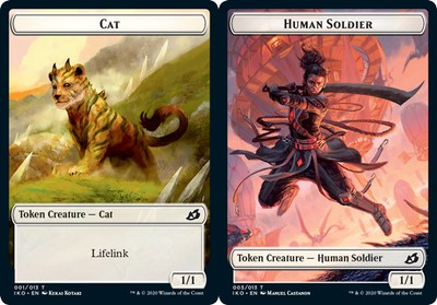 Cat Token // Human Soldier Token (003) - Foil Light Play, English Magic ...