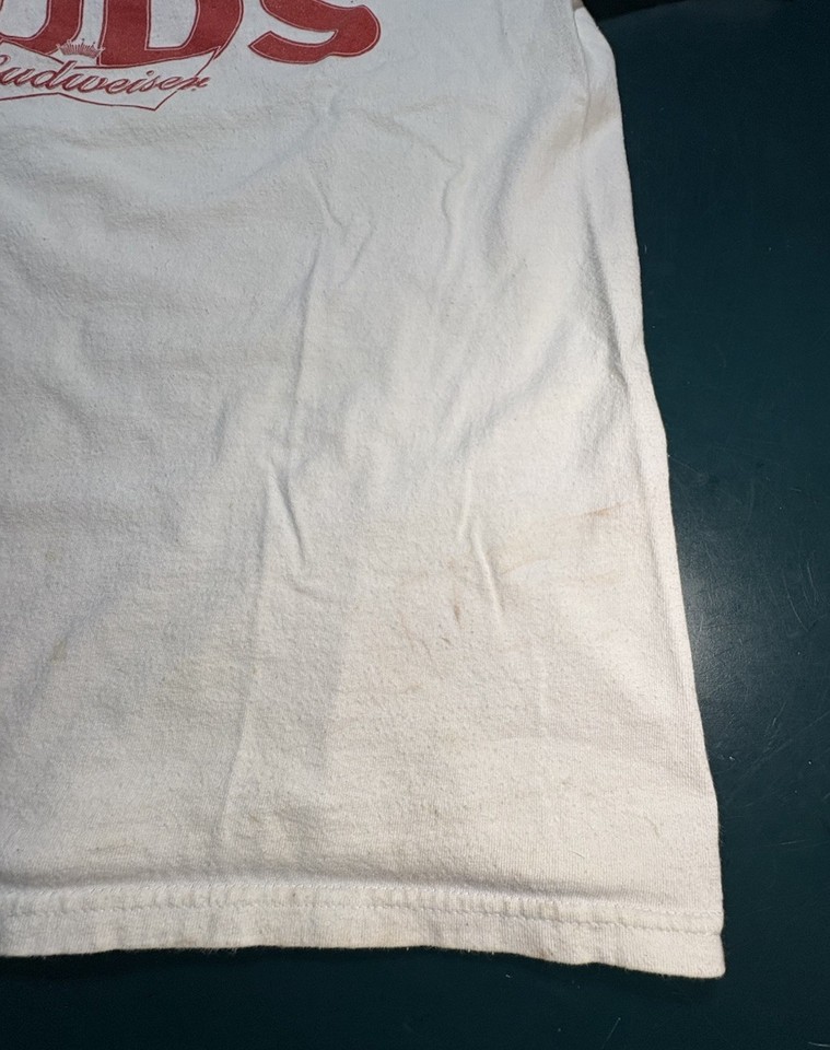 Grab Some Buds Budweiser Promo Beer Logo T Shirt Men's L LARGE Vintage ...