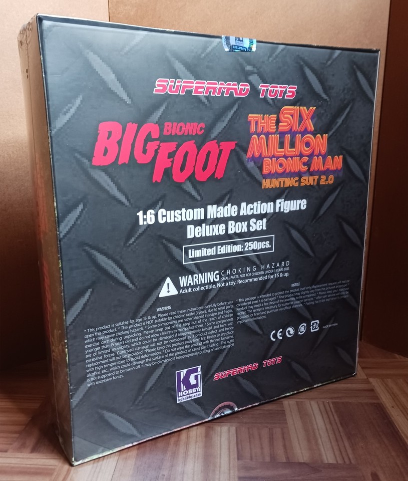 1/6 Supermad Toys limited edition Six million Bionic man/Bigfoot deluxe ...