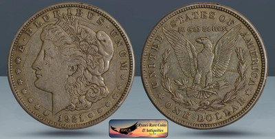 1921 S Morgan Dollar, Very Fine Details, Scratches, Silver Dollar, RRCA ...