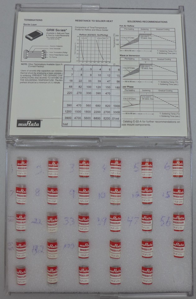 MuRata Ceramic Chip Capacitor Design Engineering Kit GRM40 | eBay