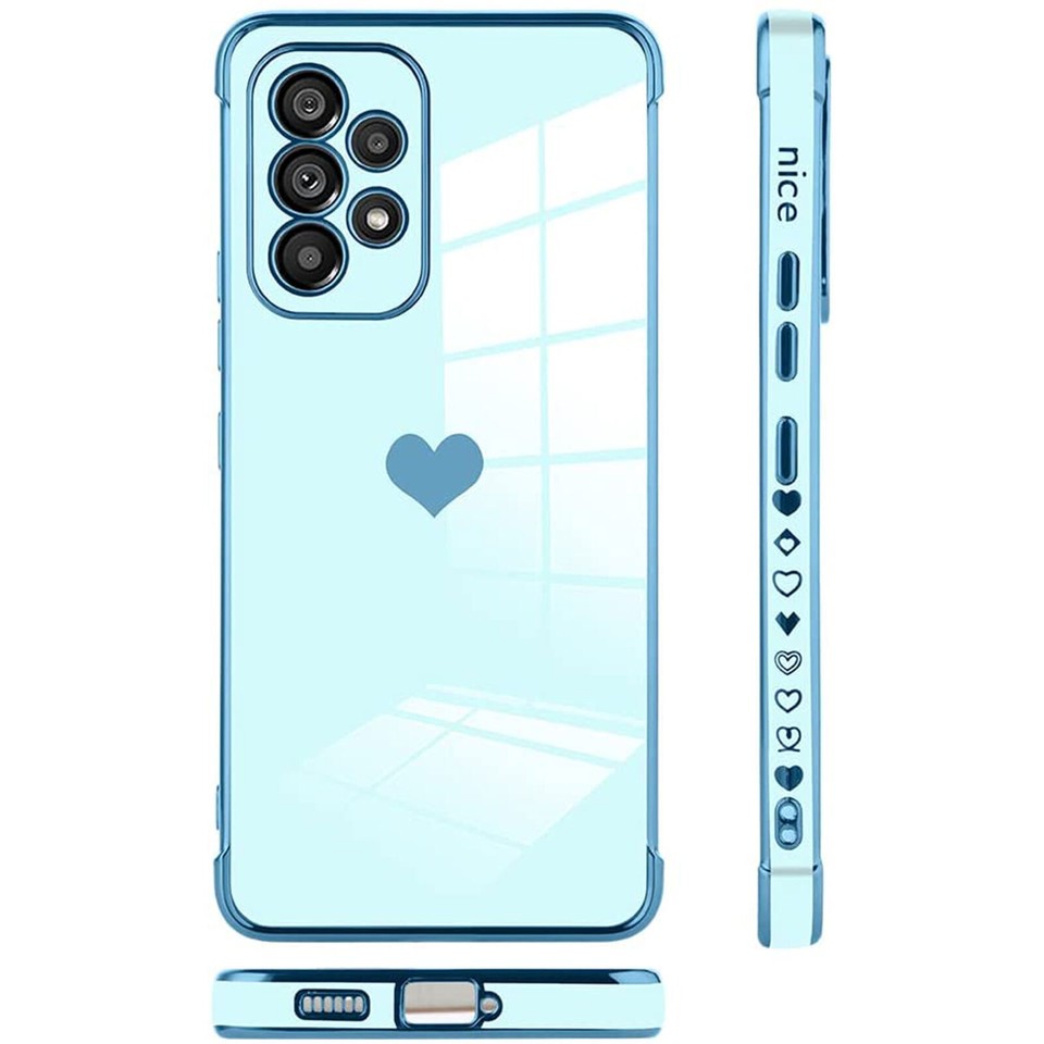 For Samsung Galaxy S26 S25FE S24 S23S22 Love Heart Phone Case W/Screen ...
