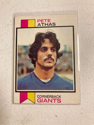 1973 Topps Football #286 pete athas new york giants | eBay