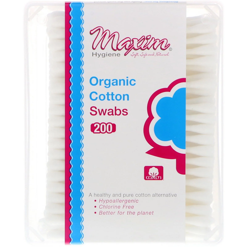 Maxim Hygiene Products, Organic Cotton Swabs, 200 Count | eBay
