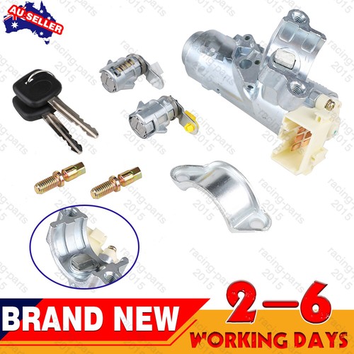 Ignition Barrel Lock + Door Lock with 2 Keys set For Toyota Hilux 1997 ...