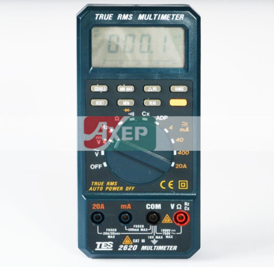 A TES-2620 True RMS Multimeter DC 1100V AC 800V Water-Proof | eBay ...