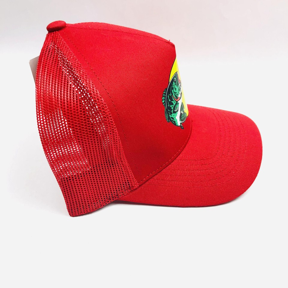 Red Scarlet Roja Bass Pro Shops Hat Gorra Gorrita del Pescado Cachucha ...