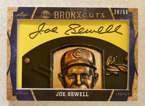 Joe Sewell 2024 Leaf Bronx Legacy Bronx Cuts Autograph /50 | eBay