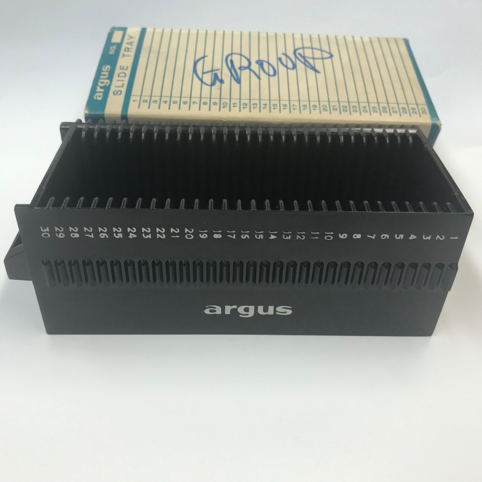 Argus Slide Projector 30 Slide Tray #2401 in Original Sleeve | eBay