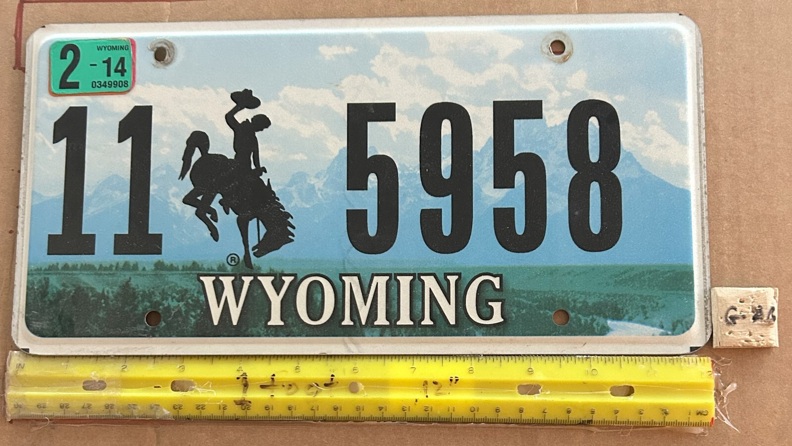*License Plate, Wyoming, 11 5958 | eBay
